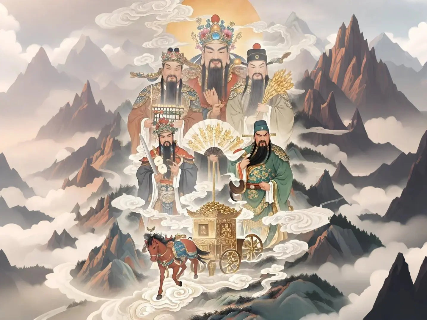 The Five Gods of Wealth: A Guide to Ancient Deities and Their Riches ...